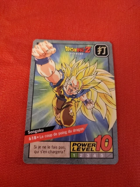 618 SONGOKU POWER Level Grand Combat Carte Dbz Dragon Ball Z 1996 ...