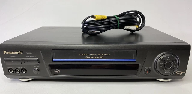 PANASONIC VCR PLUS PV-8660 VHS Player Recorder HI-Fi Stereo 4 Head ...