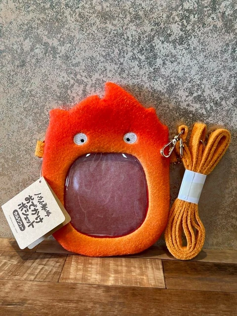 STUDIO GHIBLI HOWL'S Moving Castle Plush Pochette Calcifer Pouch ...