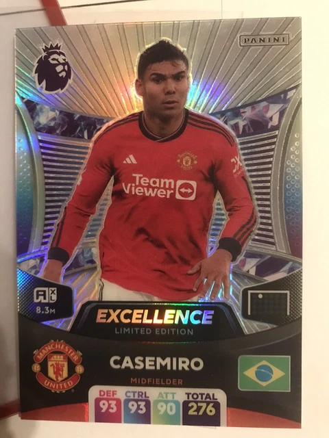 PANINI ADRENALYN XL Premier League 2024 EXCELLENCE Casemiro Manchester ...