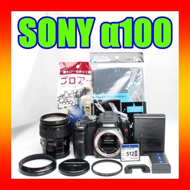 SONY ALPHA 100 DSLR Camera with 28-105mm Lens Set Excellent Condition ...