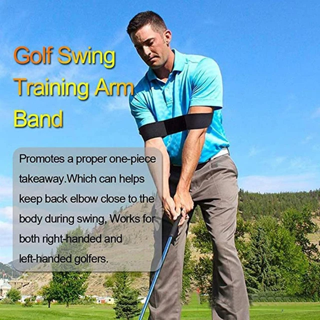 GOLF CORRECTION BELT Swing Trainer Elastic Arm Band Alignment Training ...