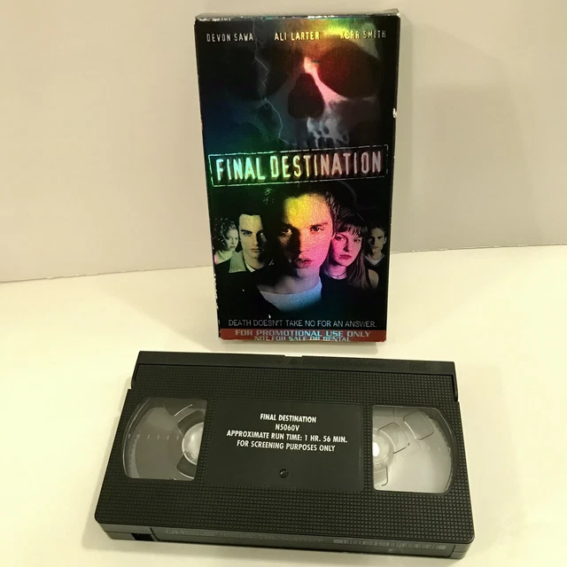 FINAL DESTINATION VHS PROMOTIONAL SCREENER Devon Sawa HORROR THRILLER ...