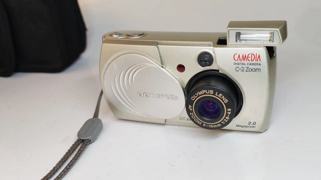 OLYMPUS CAMEDIA C-2 Zoom Compact Digital Camera AA Battery Tested ...