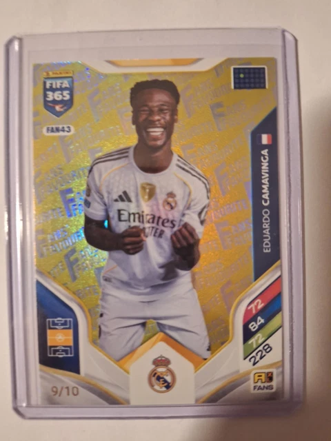 PANINI FIFA 365 Adrenalyn XL 2026 Gold Parallel 09/10 Eduardo Camavinga ...