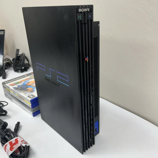 ORIGINAL PHAT FAT Sony Playstation 2 Ps2 Console & 4 Games Bundle £39. ...