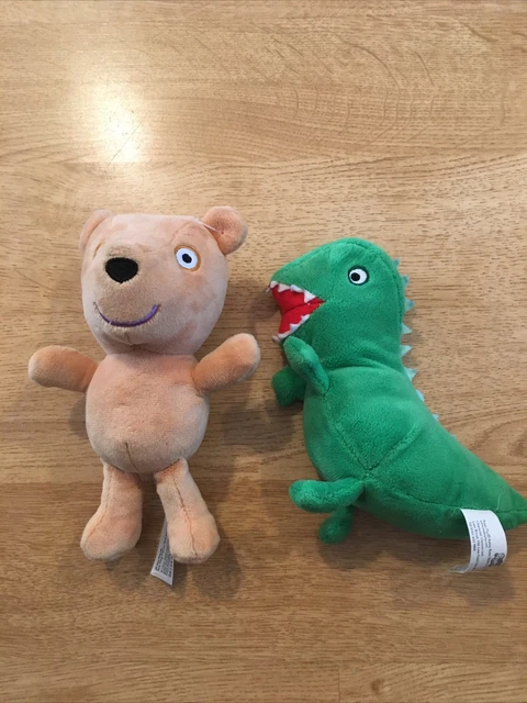 PEPPA PIG MR Dinosaur And Peppa’s Teddy Plush Soft Toys £8.99 - PicClick UK