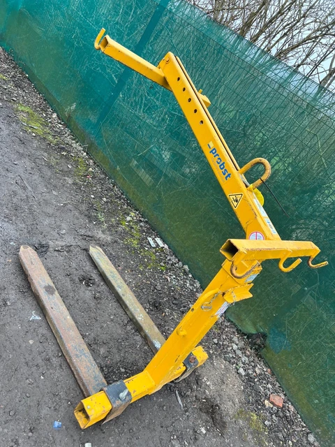 PROBST LG20 CRANE Pallet Forks £700+vat 2000kg Lifting Attachment ...