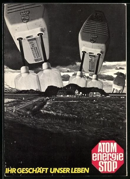 BASF-MIXER, ATOMENERGIE STOP, Atomkraftwerk, Ansichtskarte EUR 7,00 ...