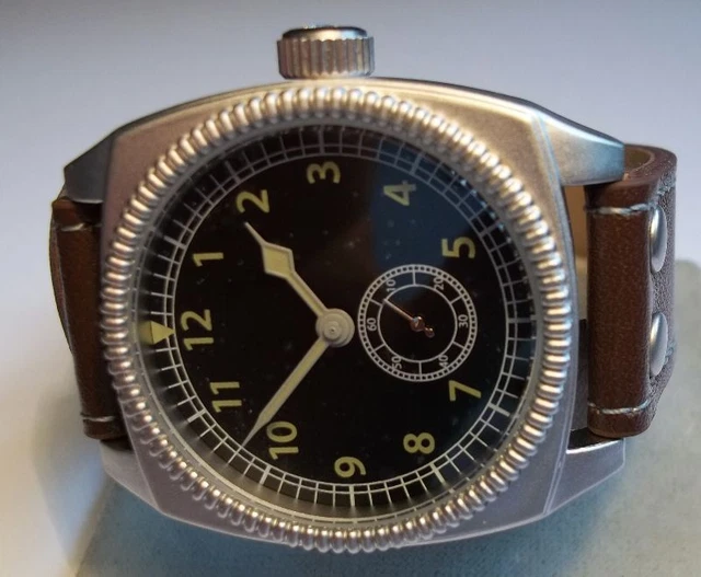 PILOT'S WATCH SERVICE Clock Czech Air Force 2nd World War WW2 Facsimile ...