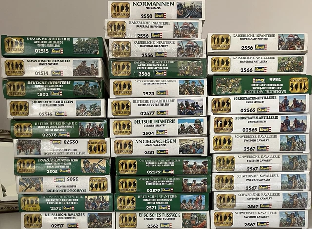 REVELL 1/72 SCALE Figures, Model Kits on sprue WWII, Napoleonic, Modern ...