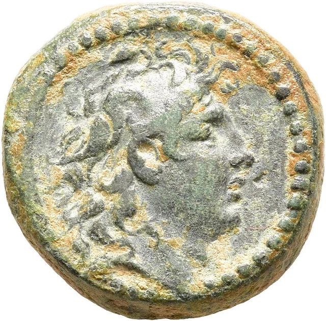 FITZ SELEUKID KINGS Syria Tryphon Macedonian Helmet Piloi Greek Bronze ...