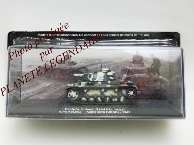 Miniature Ixo Altaya Char Panzer Pz Kpfw Iii Ausf N Sd Kfz 1412 Urss 1942 Neuf Eur 1990