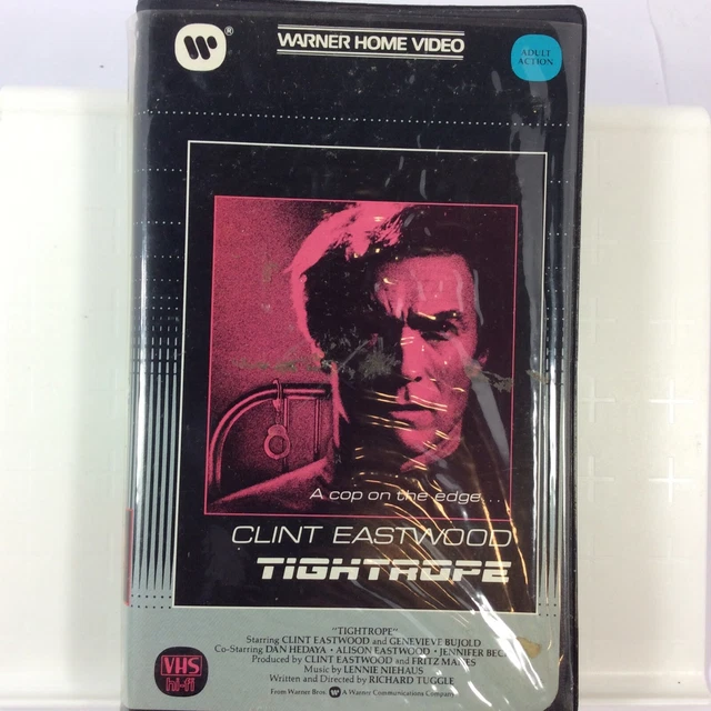 TIGHTROPE A COP on the Edge 1984 VHS Clint Eastwood Warner Home Video £ ...