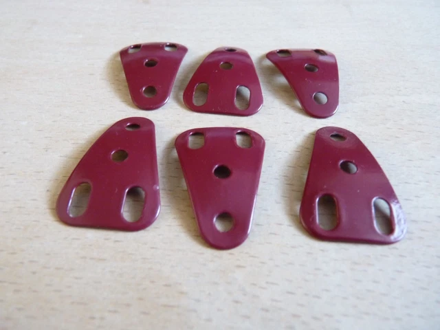 6 X DISHED / Cupped Isosceles Triangular Plates, Meccano Part No. B684 ...