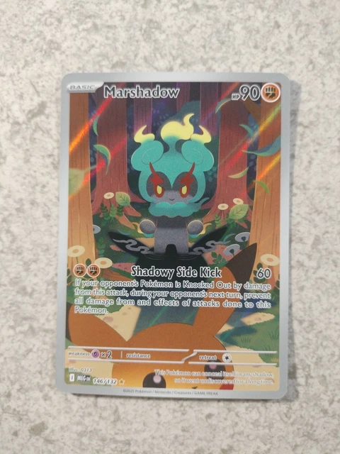 POKEMON MEGA EVOLUTION Ir Marshadow Illustration Rare 146/132 English ...
