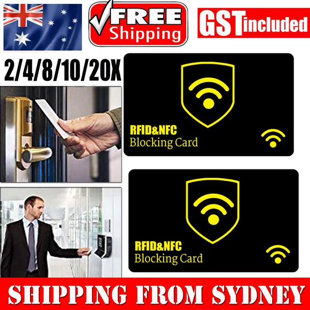 UP 20X RFID Blocking Card Anti Scan Guard ID Credit Card Wallet Shield ...