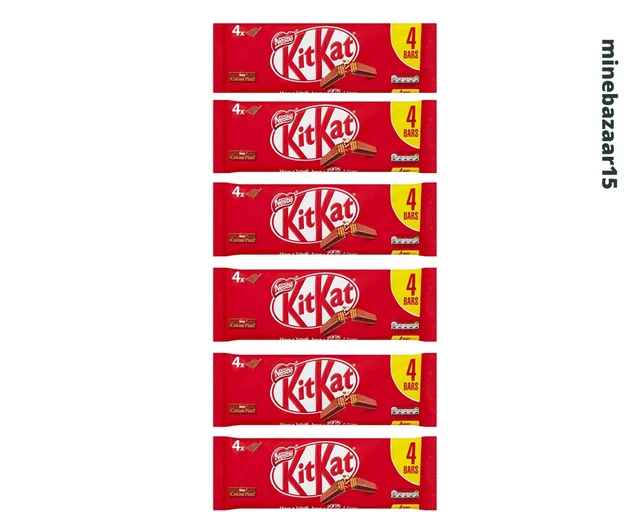 KITKAT CHOCOLATE BAR. 4 Finger Kit Kat Bars x 24 from Kingdom Supplies ...