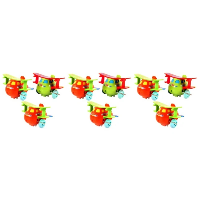 9 PCS ROTARY Tumbling Airplane Cartoon Wind-up Clockwork Toy for kids ...
