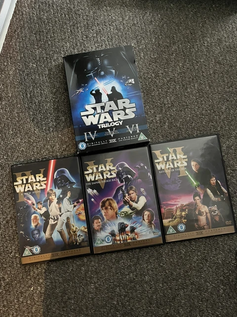 STAR WARS TRILOGY DVD (Remastered Films) Boxset £11.11 - PicClick UK