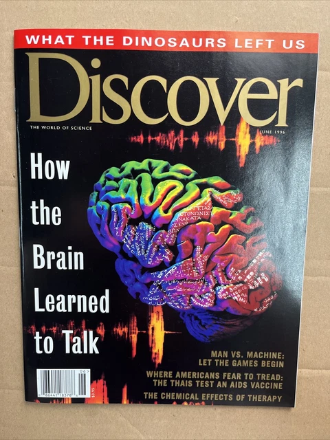 DISCOVER MAGAZINE JUNE 1996 - How the Brain Learned to talk £8.44 ...