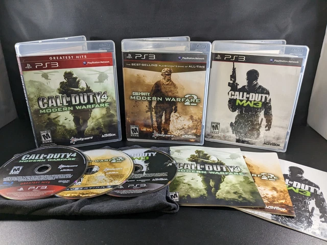 LOTTO CALL OF Duty Modern Warfare Trilogy 1 2 & 3 PlayStation 3 PS3 EUR ...