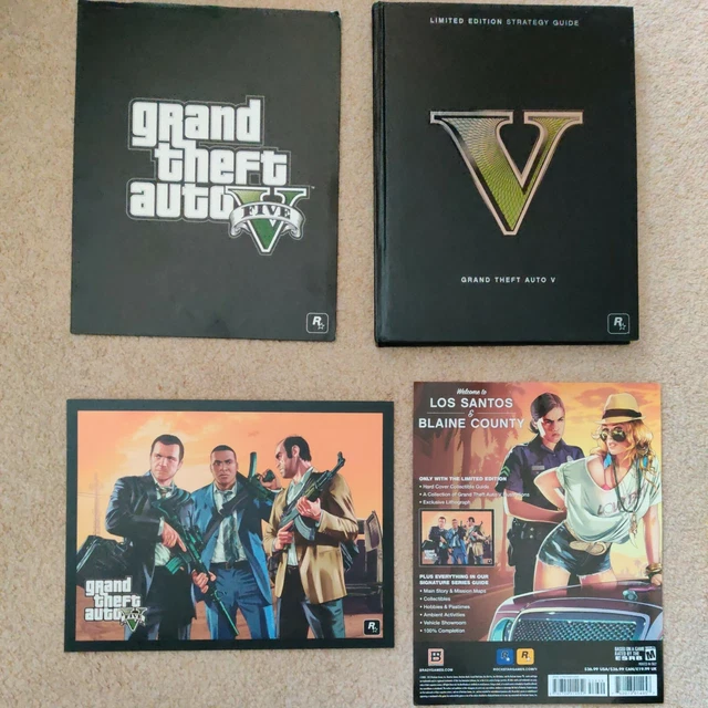 GRAND THEFT AUTO V GTA 5 Limited Edition Hardback Strategy Guide Book ...
