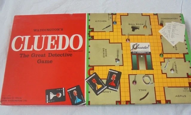 VINTAGE CLUEDO BOARD Game 1965 Version All Complete with some wear ...
