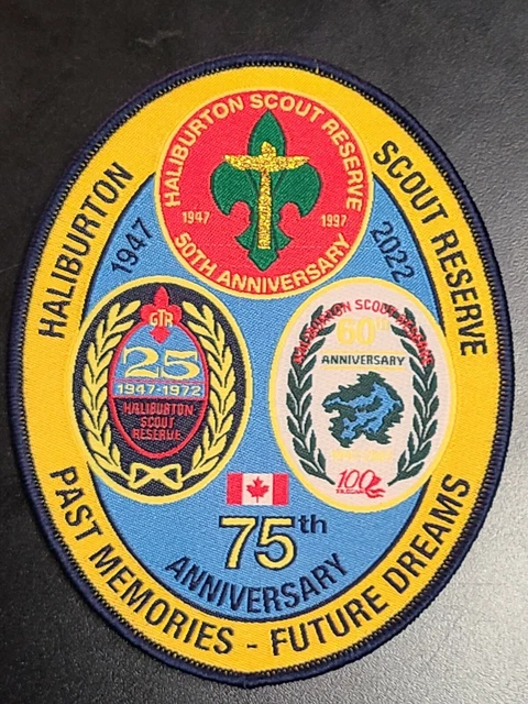 HALIBURTON SCOUT RESERVE crest badge patch (2022: 75th Anniversar ...