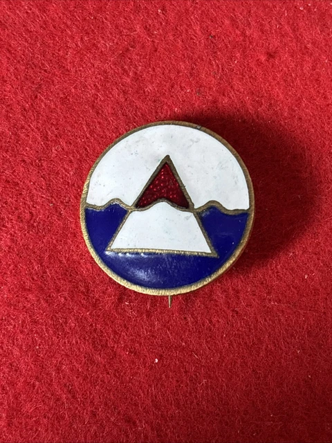 WW2 US ARMY Iceland Base Command Unit Dui Crest Insignia Pin's Badge ...
