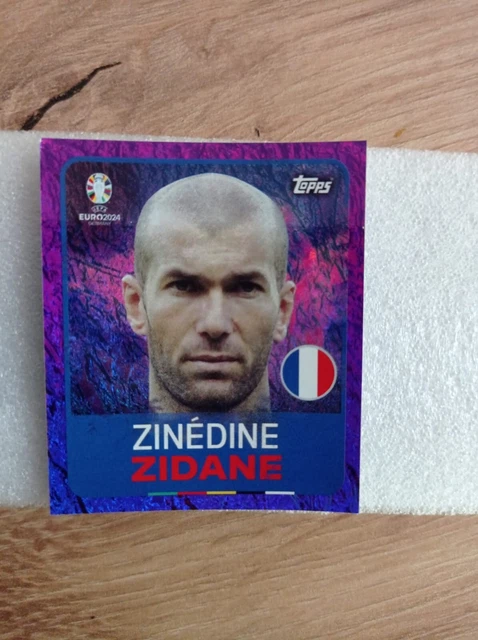 ZINEDINE ZIDANE STICKER UEFA Euro 2024 LILA LEG 8 EUR 5,00 - PicClick FR