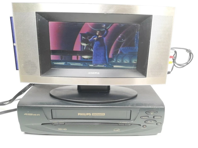 PHILIPS VRA611AT22 4 Head Hi-Fi Stereo VHS VCR Player Video Recorder No ...