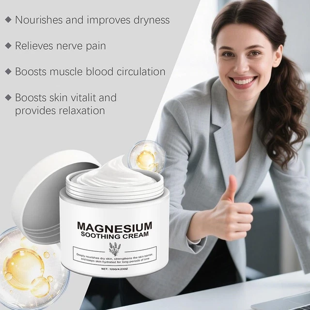 MAGNESIUM NEUROPATHY CREAM, Magnesium Soothing Cream Dry Deeply Skin ...