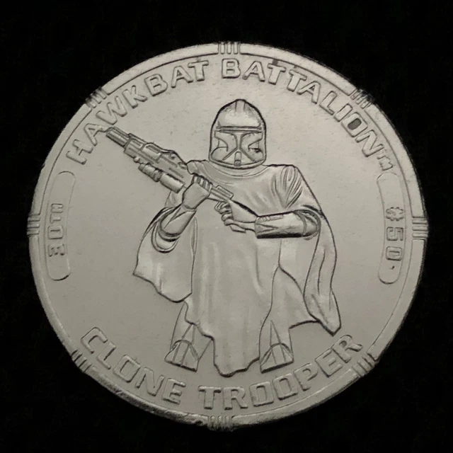STAR WARS HAWKBAT Battalion Clone Trooper 30th Anniversary COIN #50 CW ...