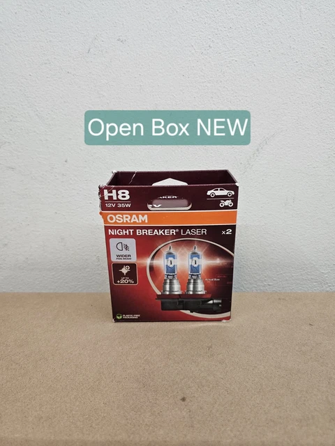 OSRAM NIGHT BREAKER Laser H8 Fog Halogen Headlight Fog Bulbs 64212NL ...