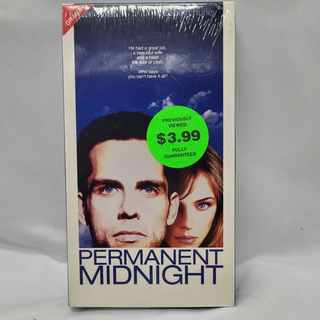 PERMANENT MIDNIGHT - VHS - Ben Stiller - Elizabeth Hurley - Janeane ...