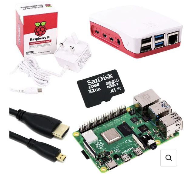 RASPBERRY PI 4 Model B 2GB, FLIRC Case, SSD to USB3 cable and more $101 ...