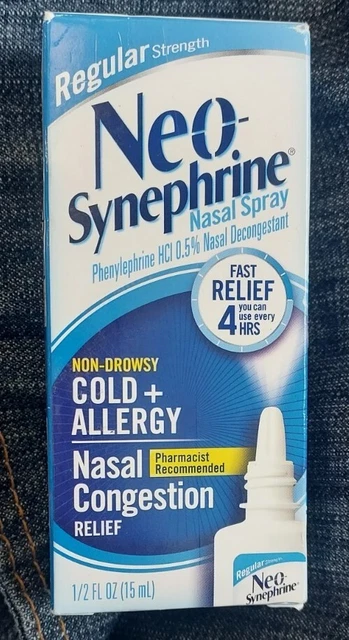 NEO-SYNEPHRINE COLD+ALLERGY NON-DROWSY Nasal Spray .5oz Regular ...