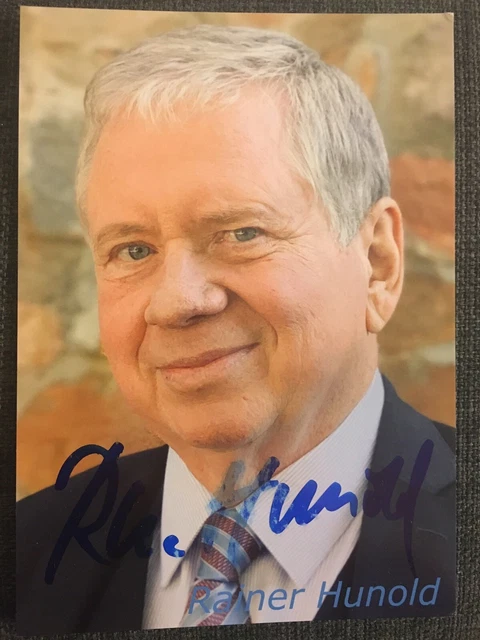 HANDSIGNIERTE AK AUTOGRAMMKARTE *RAINER HUNOLD* Deutscher Schauspieler ...