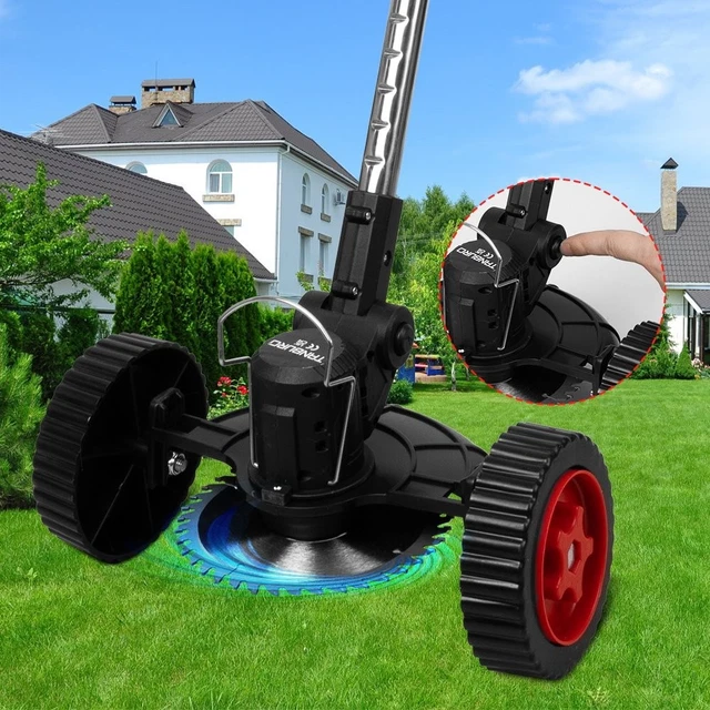 CORDLESS GRASS TRIMMER Electric Strimmer Garden Edger Cutter 2-Battery ...
