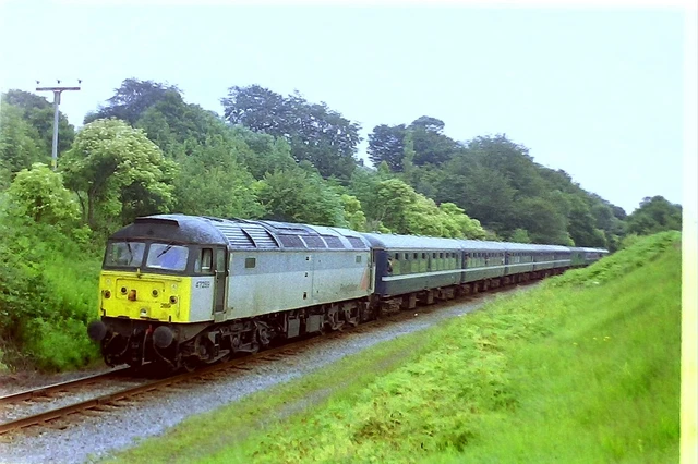 35MM RAILWAY COLOUR Negative Class 47 289 at Little Burrs ELR £1.95 ...