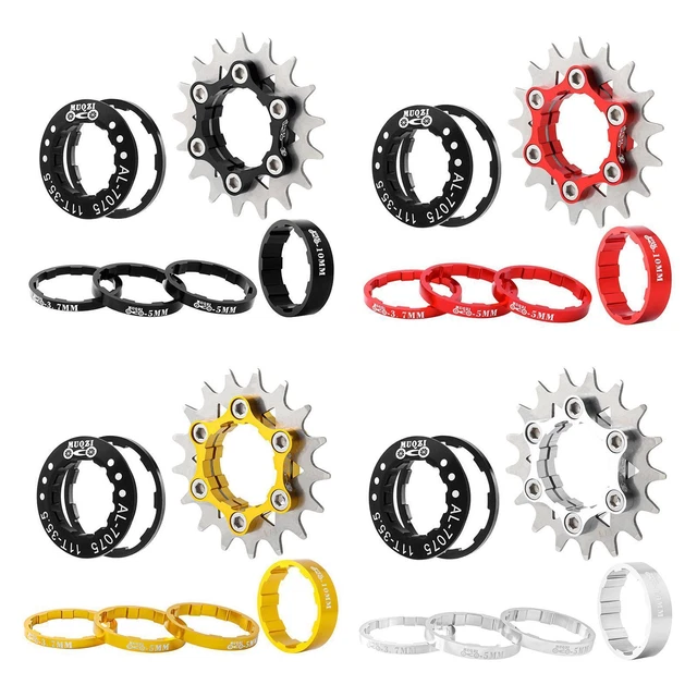 BIKE SINGLE SPEED Fixie Cassette Cog 17T Fixed Gear Conversion Kit for ...