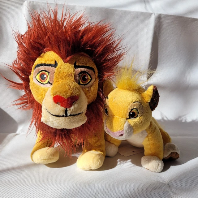 DISNEY SIMBA YOUNG and old The Lion King Soft Toy Cuddly Plush Animal ...