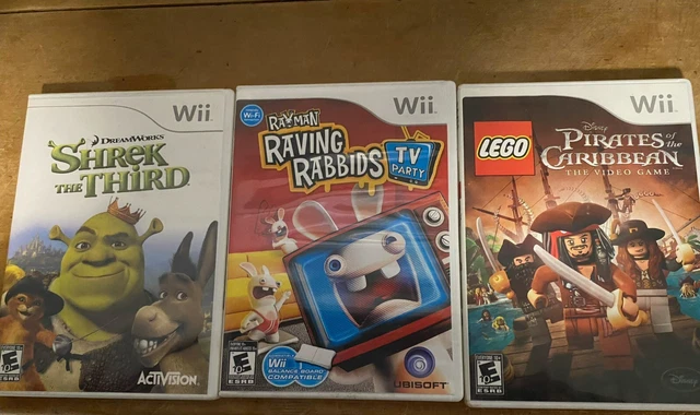 LEGO PIRATES OF the Caribbean, Shrek the third, Rayman raving rabbids ...