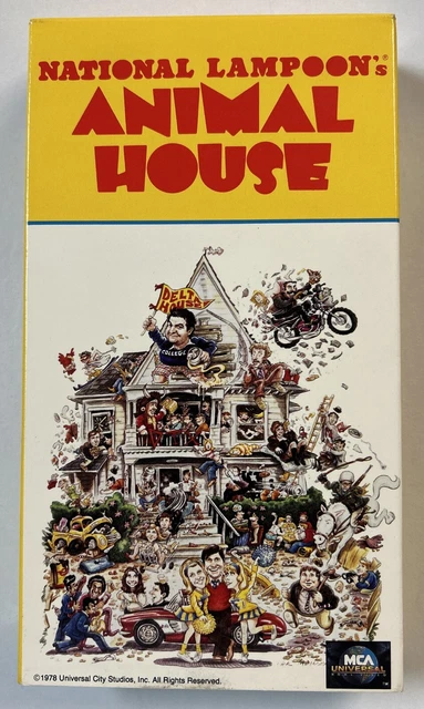 NATIONAL LAMPOON'S ANIMAL House (VHS, 1990) 1978 Comedy - John Belushi ...