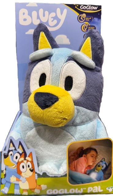 BRAND NEW GOGLOW Bluey Bedtime GoGlow Pal Cuddly Soft Toy 2 in 1 Plush ...