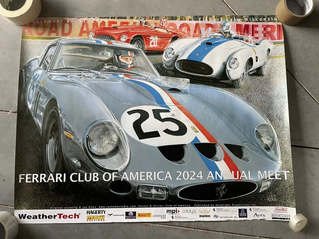 FERRARI FCA CLUB America Annual Meet 2024 250 GTO Poster No Book ...