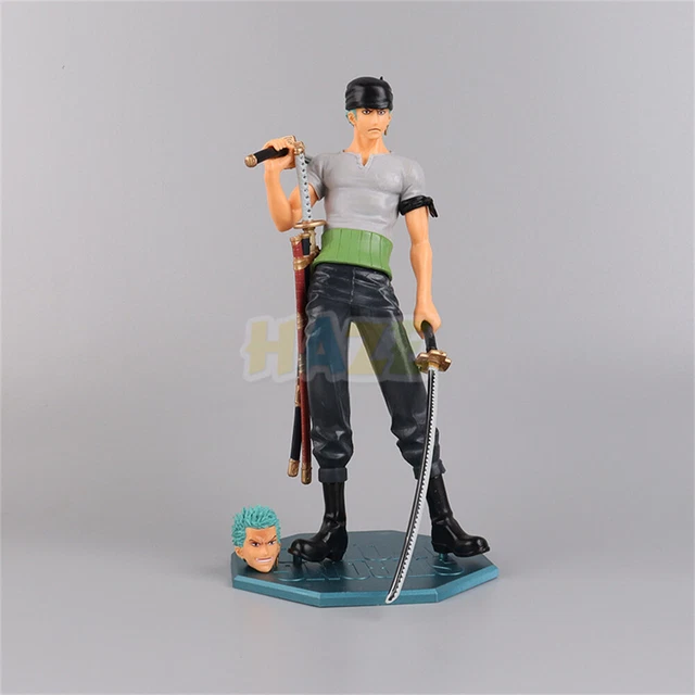 RORONOA ZORO CHANGE Head Figure PVC Toy Collection 23cm New No Box EUR ...