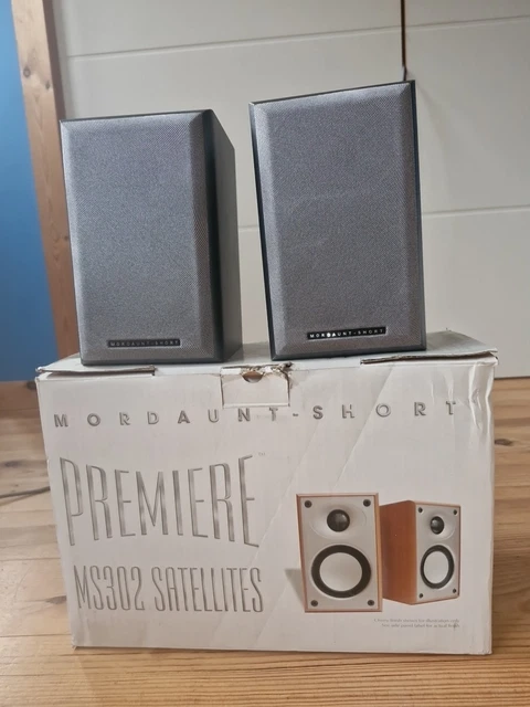 MORDAUNT SHORT PREMIER MS302 Satellite Speaker Pair: Boxed £35.00 ...