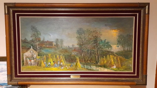 TABLEAU PEINTURE HUILE sur toile Signé Jean Raffy Le Persan EUR 250,00 ...